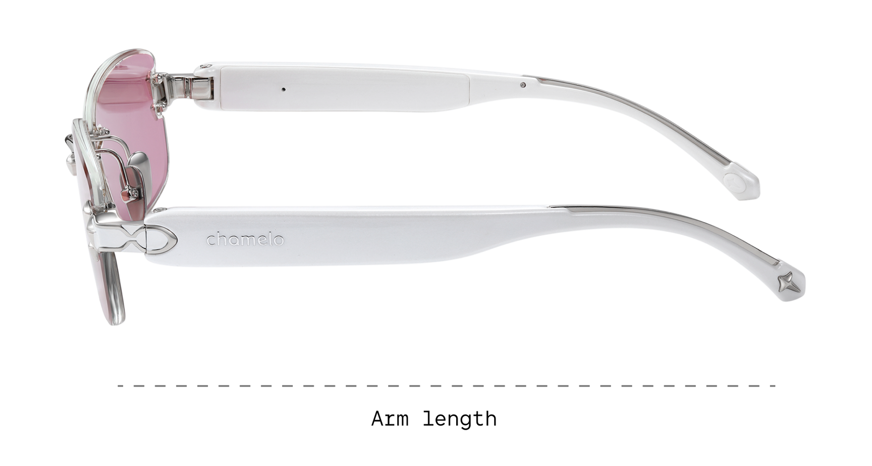 Chamelo Aura Rimless sunglasses with Prismatic™ Color- changing Lenses ...